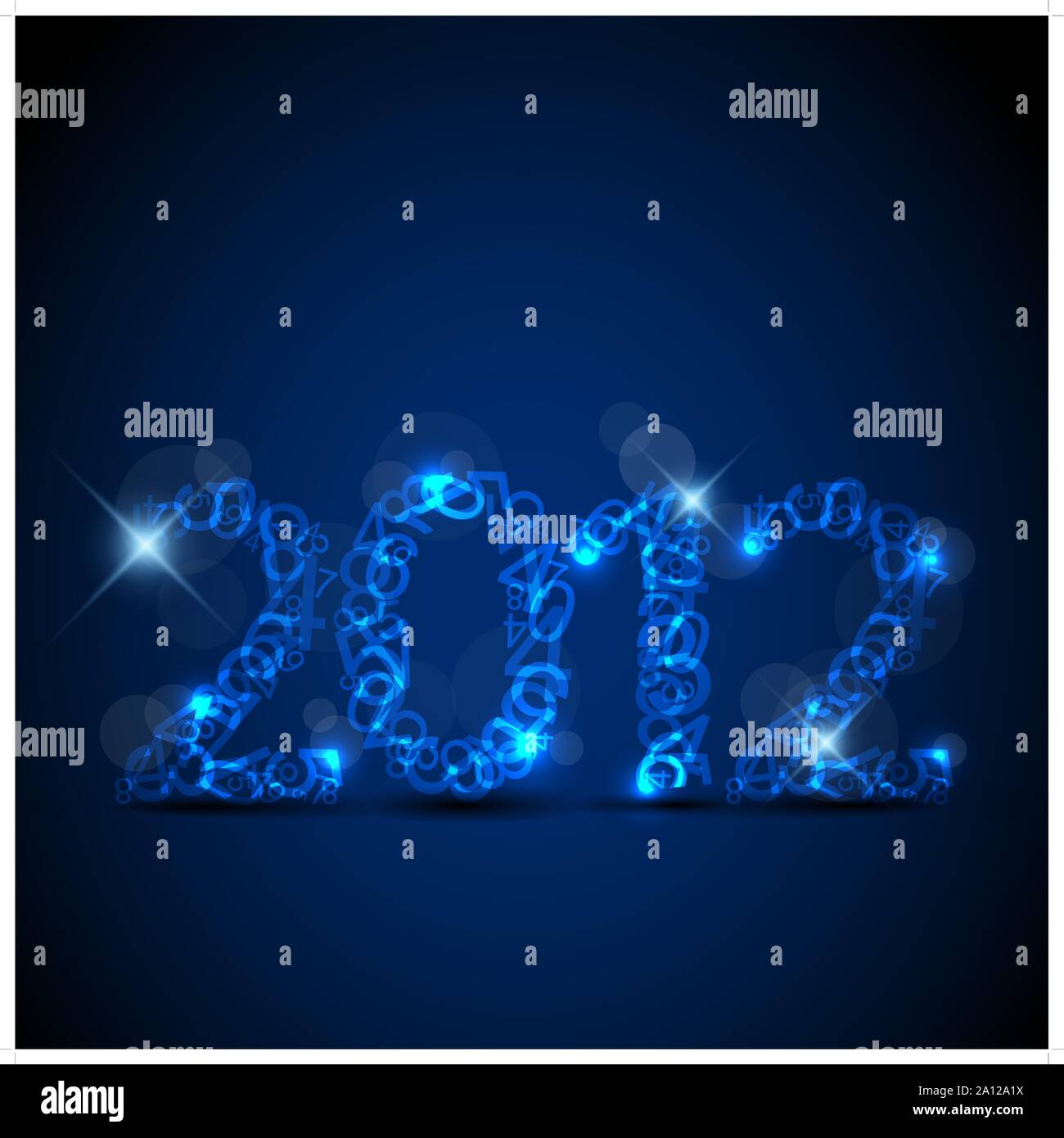 2012 abstract vector new year greeting card hi-res stock photography ...