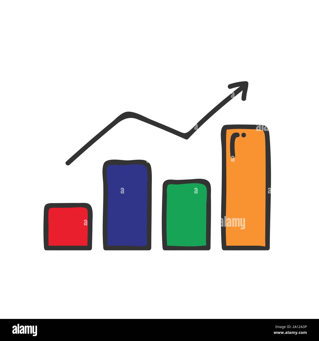 Growth editable icon filled and outline: money growth, graph, dollar ...