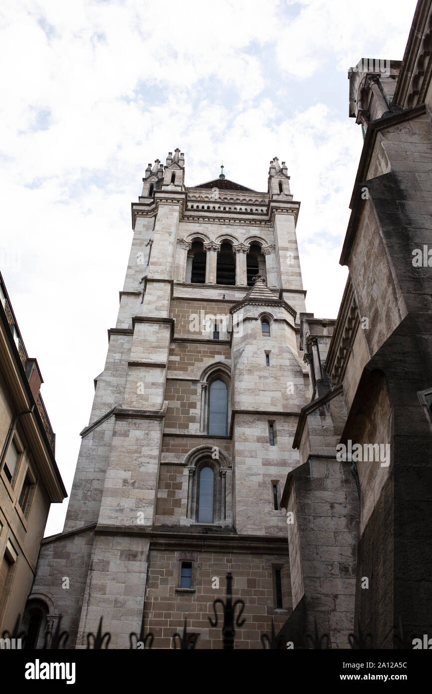 St Pierre Cathedral, known as the church of the Reformation's John ...