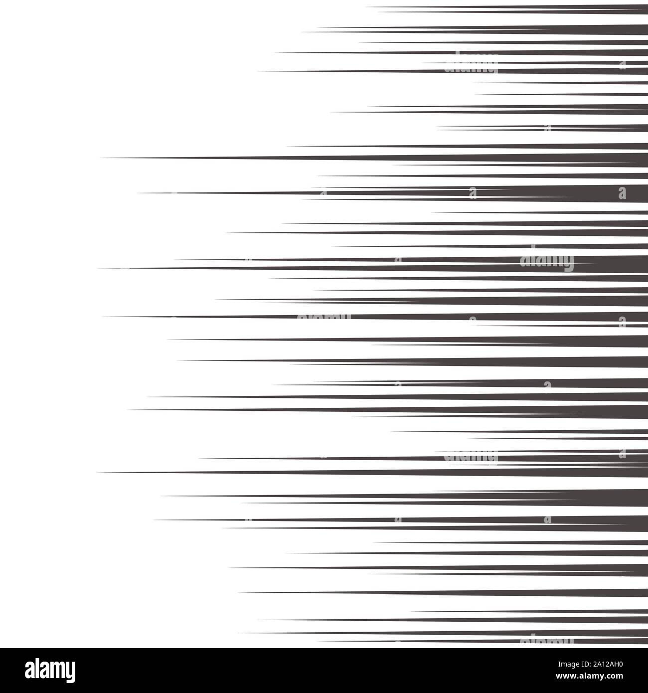 Comic horizontal speed lines background. Manga speed frame. Cartoon ...