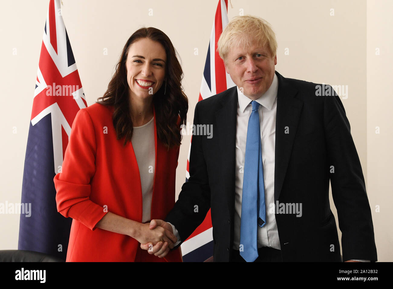Prime Minister Boris Johnson meets the Prime Minister of New Zealand ...