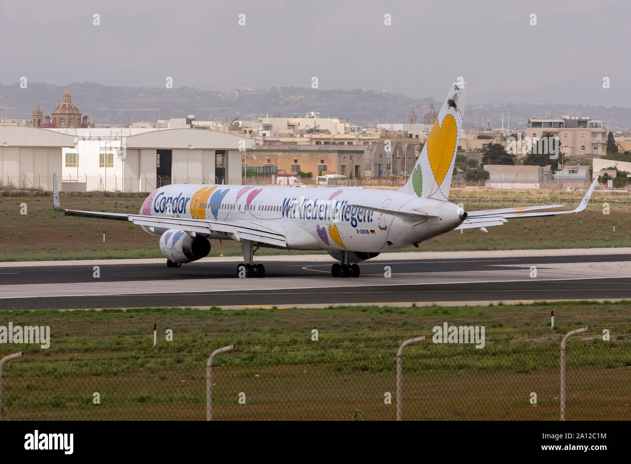Condor Boeing 757-330 (D-ABON) in special livery entering runway for ...