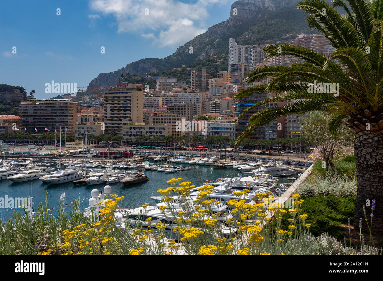 The Port of Monaco in the Principality of Monaco, a sovereign city ...