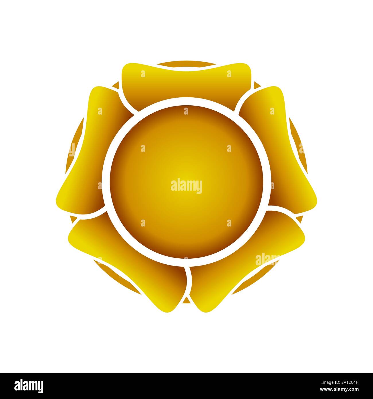 Golden Rafflesia Flower Vector Symbol Graphic Logo Design Template ...