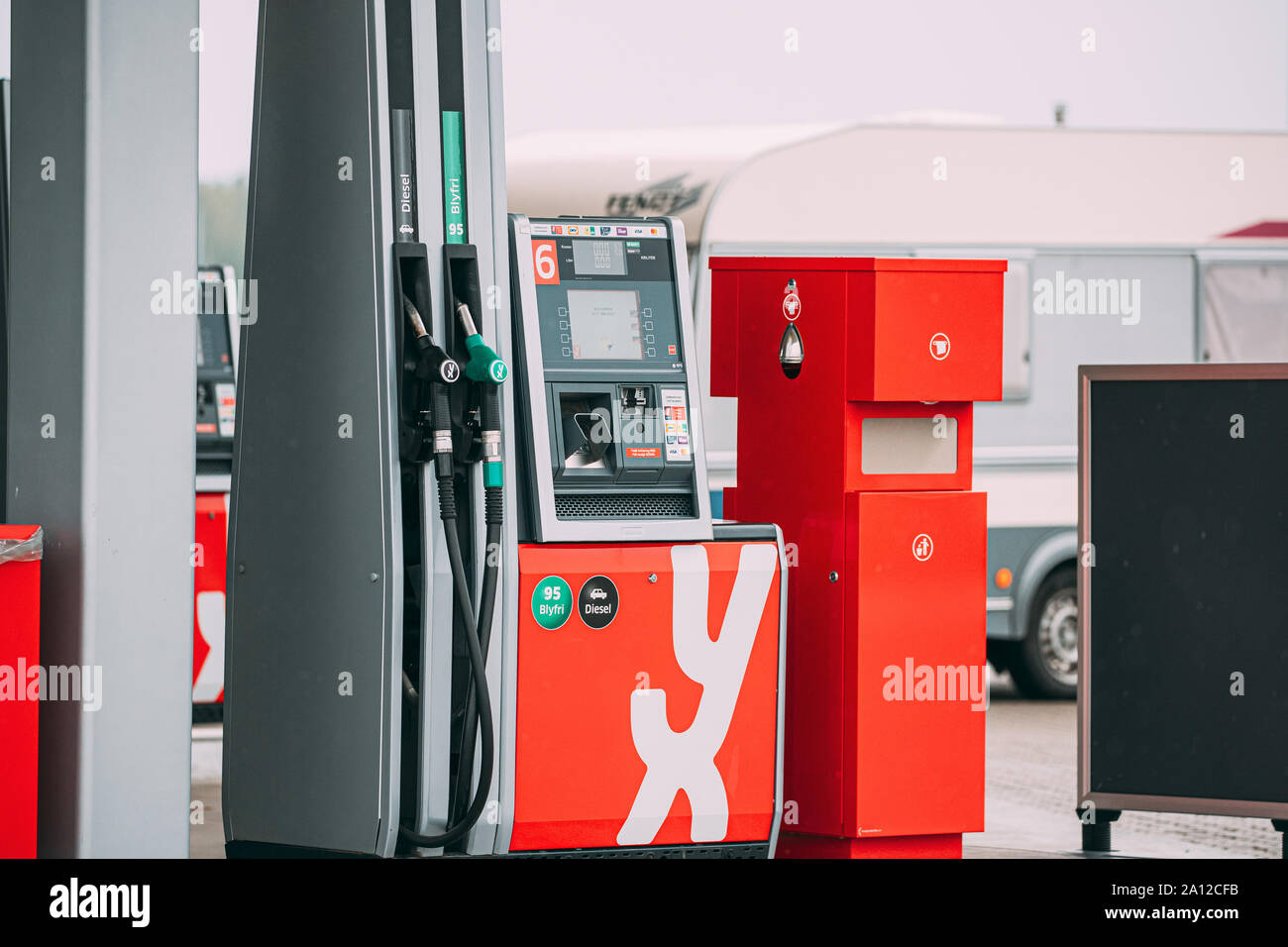 Oslo, Norway - June 25, 2019: YX Energi Oils Gas Station. Yx Energi ...