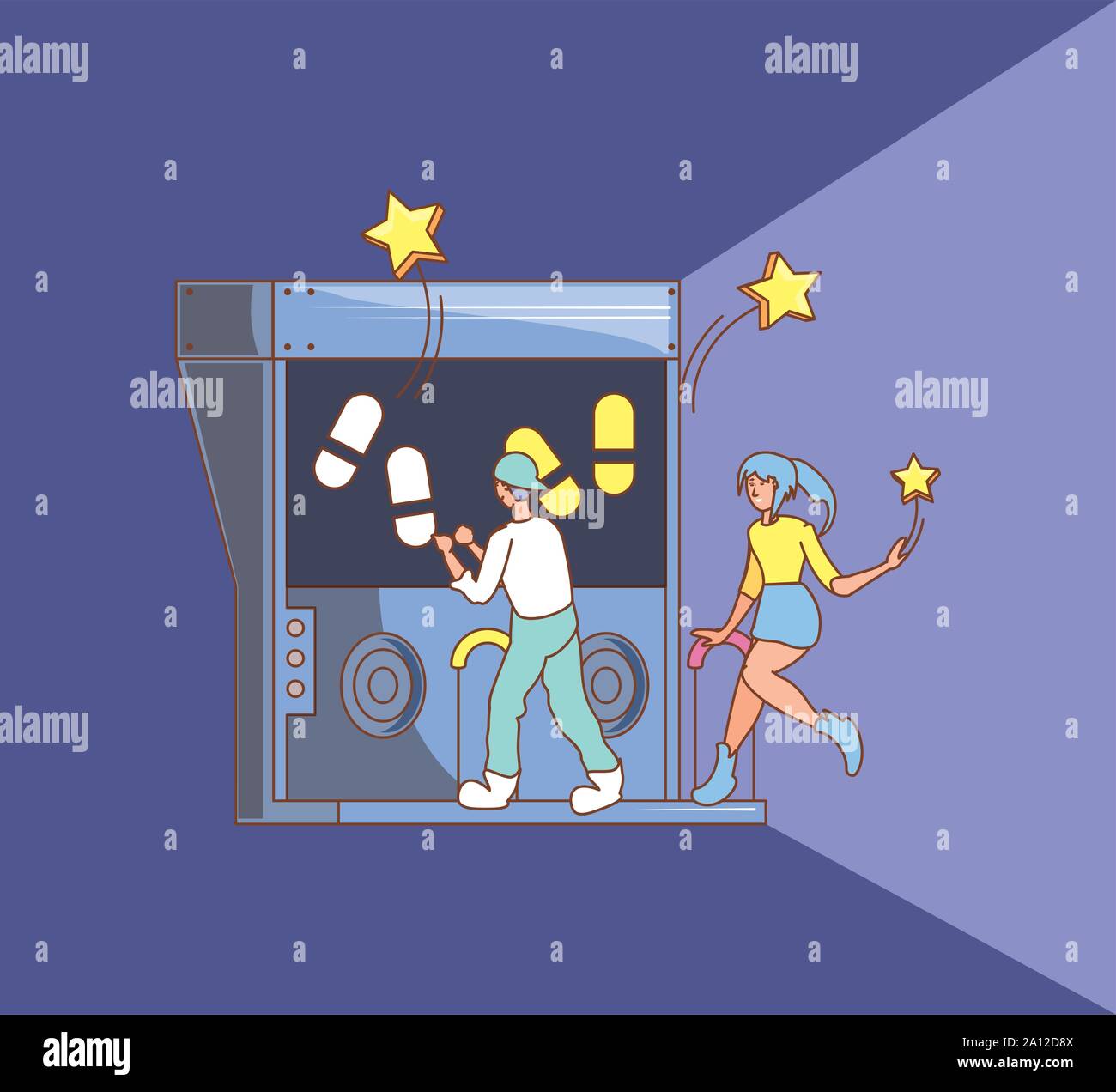 Female dancing competition Stock Vector Images - Alamy