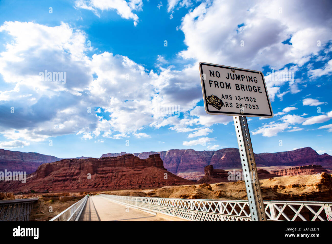 Marble Canyon Bridge Arizona / USA Stock Photo - Alamy