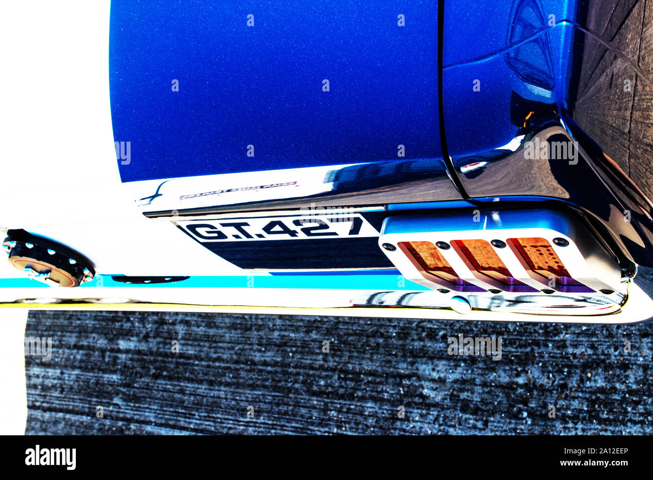 Pony blue mustang hi-res stock photography and images - Alamy