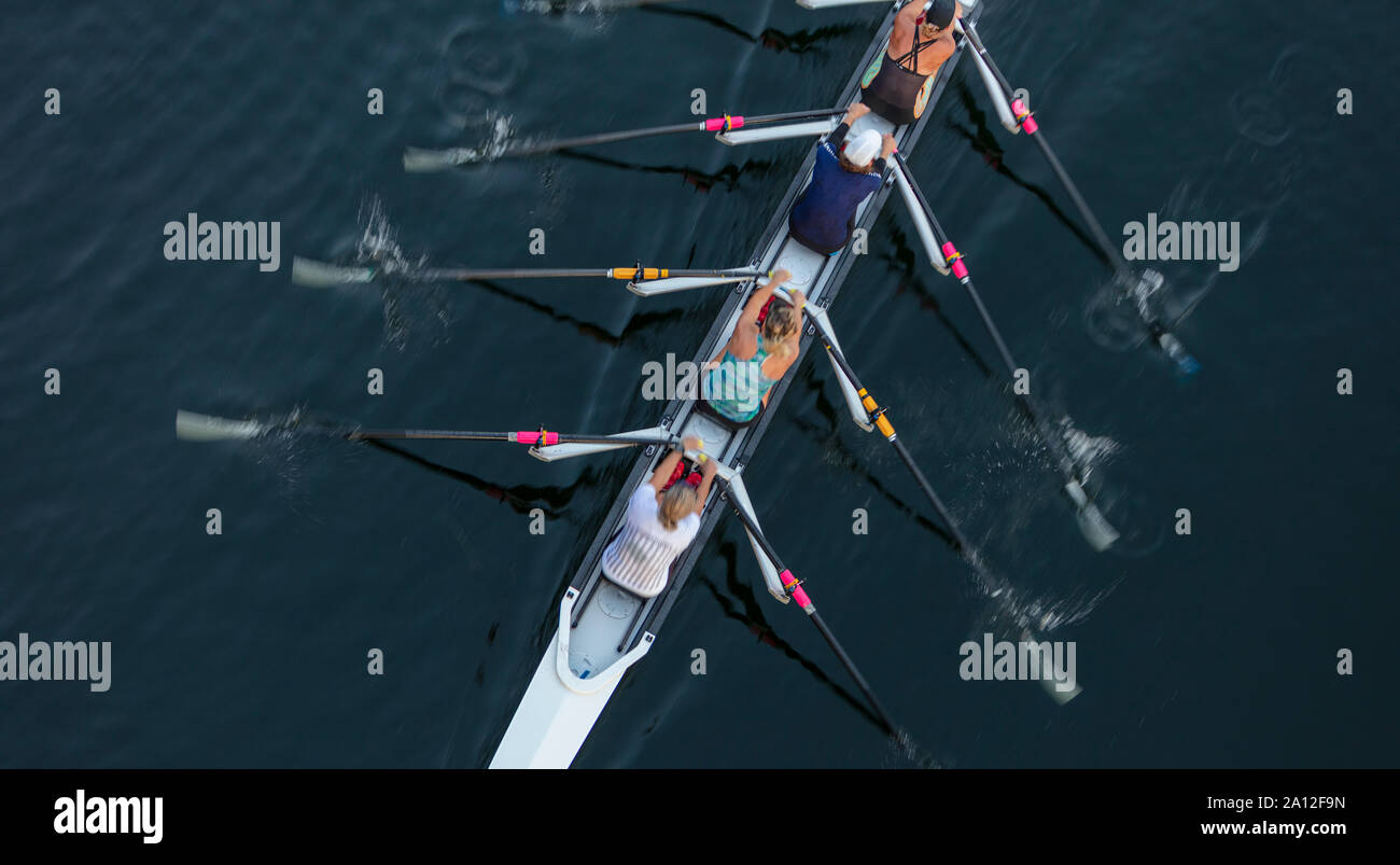 Female rowing team hi-res stock photography and images - Alamy