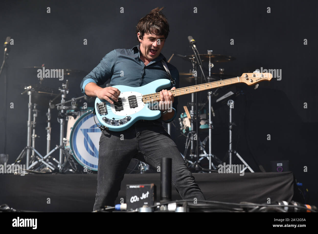 Enter Shikari performing on the Main Stage at Leeds Festival, Bramham ...