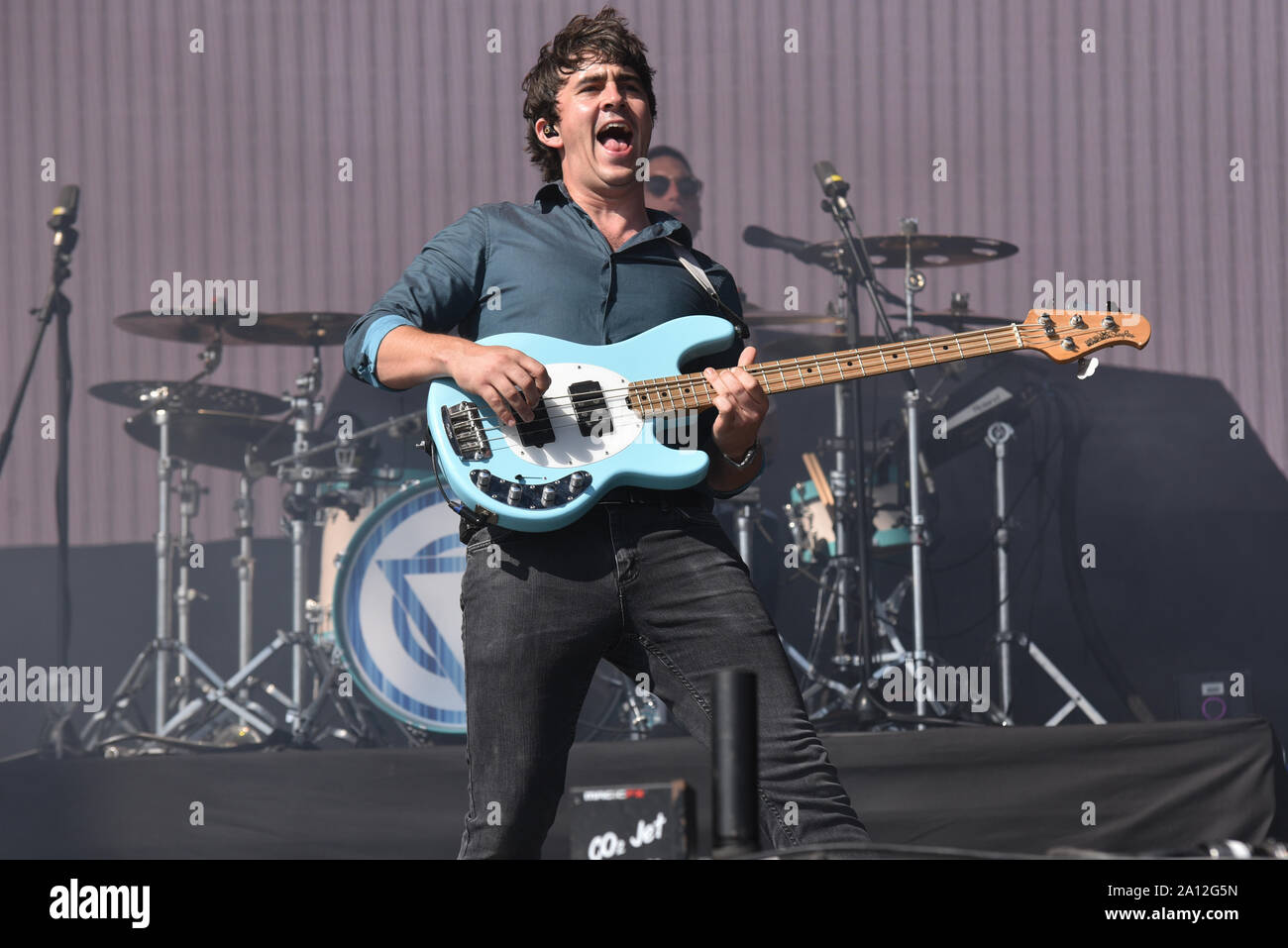 Enter Shikari performing on the Main Stage at Leeds Festival, Bramham ...
