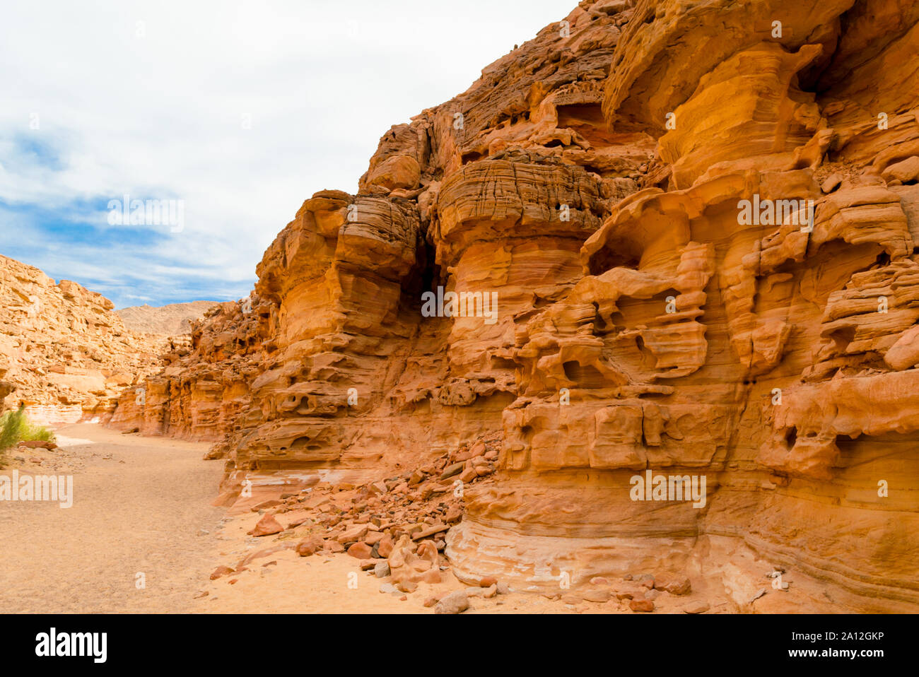 colored canyon in the desert in Egypt Stock Photo - Alamy