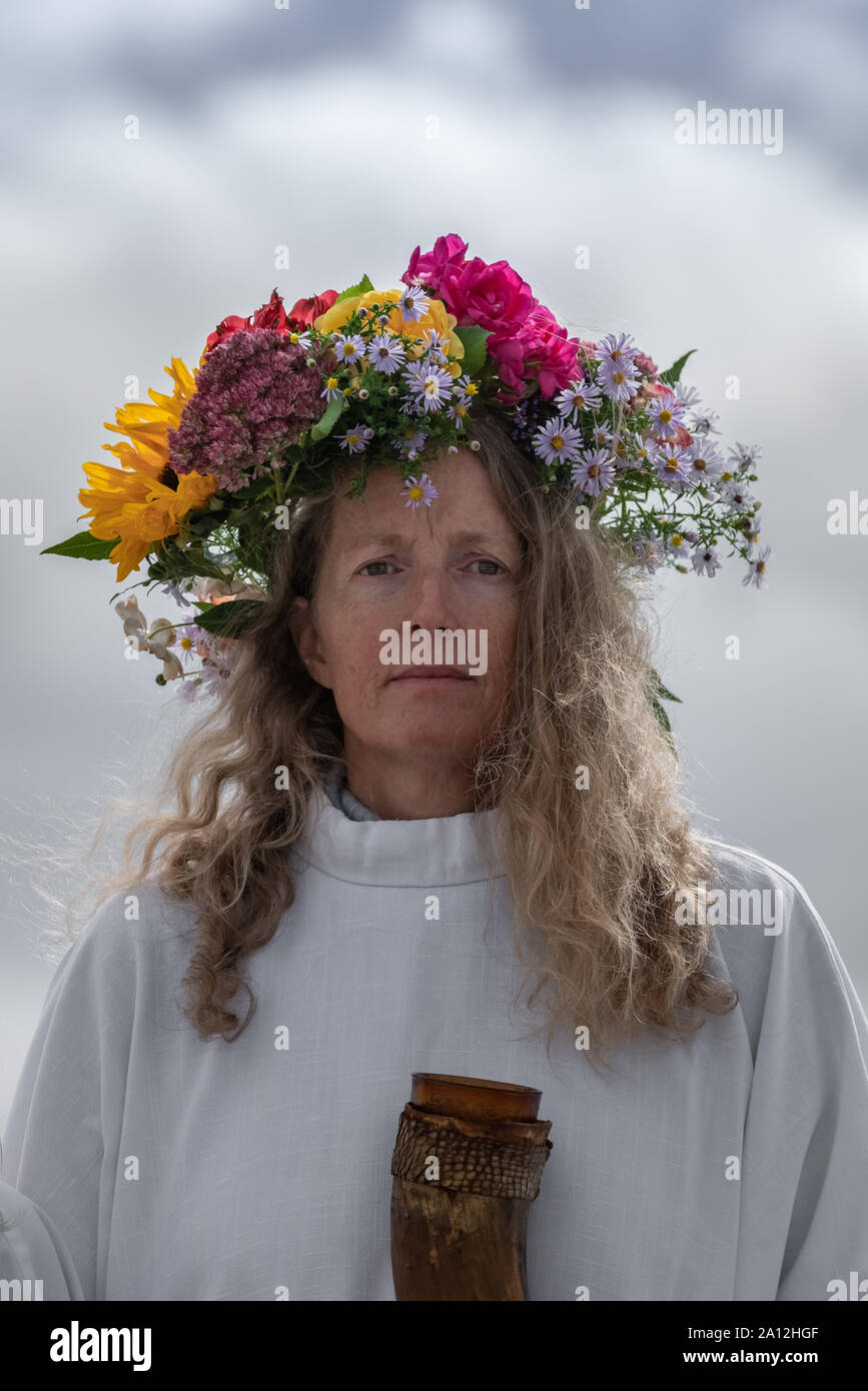 London, UK. 23rd Sept, 2019. British Druid Order celebrates autumn ...