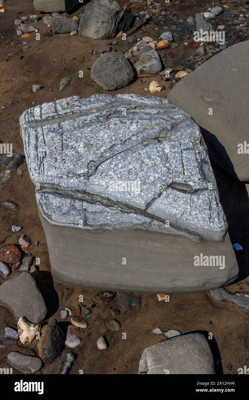 charmouth seaside resort, crumbling cliff strata, fossil hunting ...