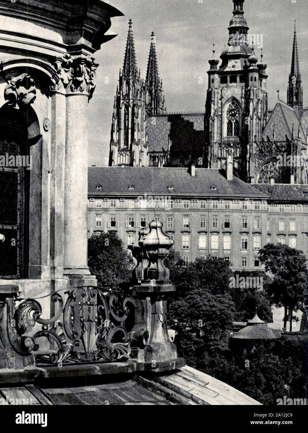 CZECHOSLOVAKIA, Prague 1961: Photograph showing architecture of prague ...