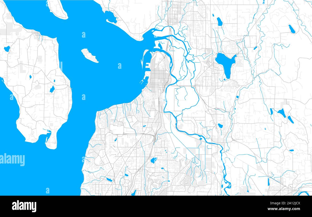 Everett washington map Stock Vector Images - Alamy