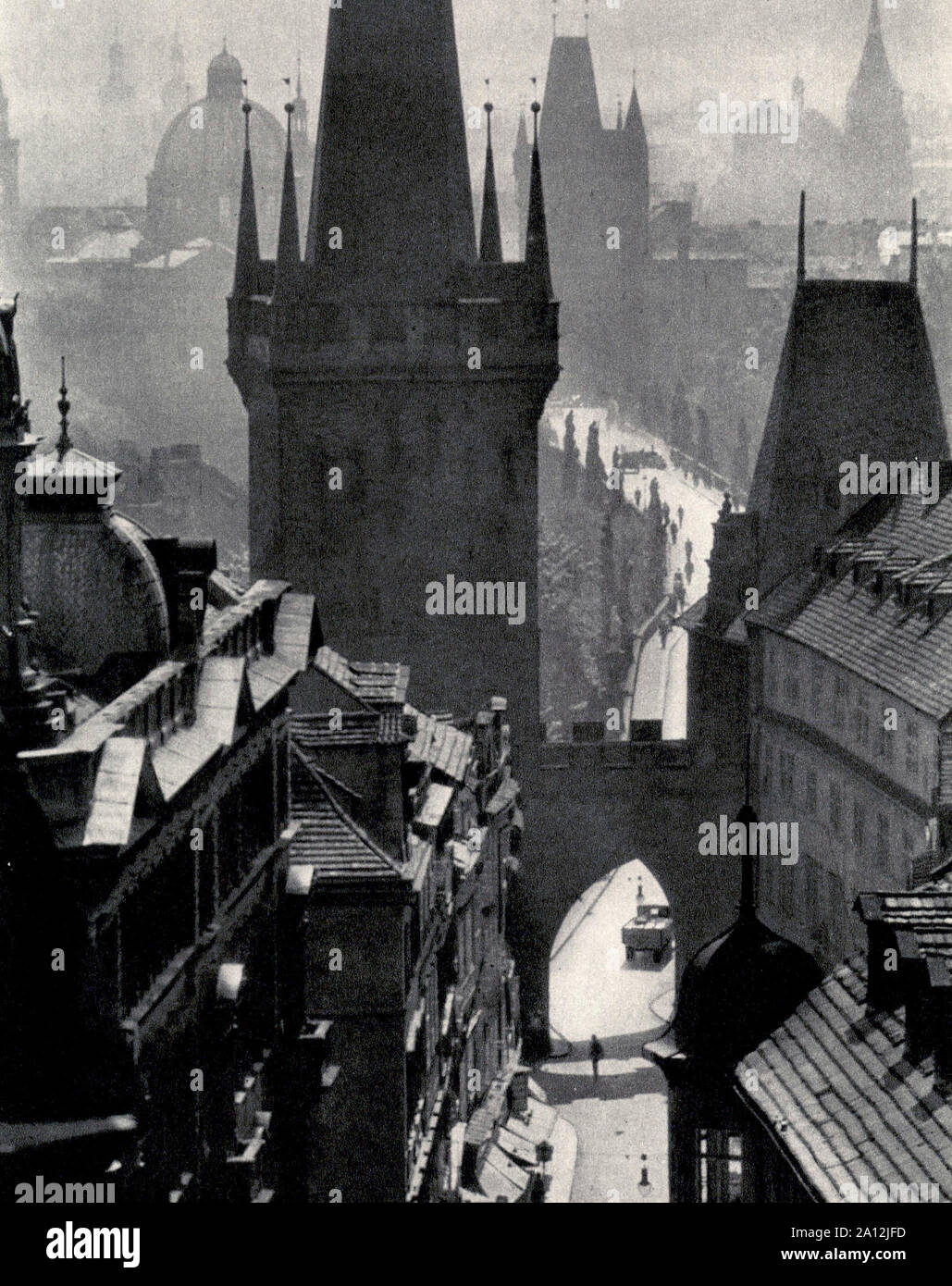 CZECHOSLOVAKIA, Prague 1961: Photograph showing architecture of prague ...