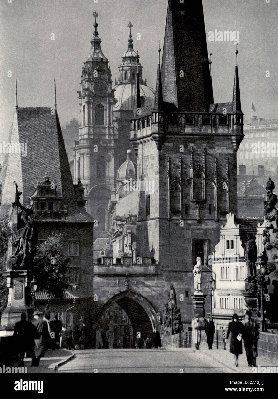 CZECHOSLOVAKIA, Prague 1961: Photograph showing architecture of prague ...