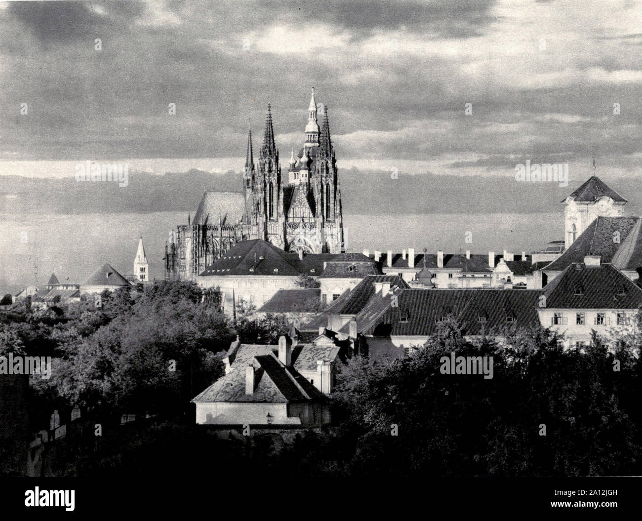 CZECHOSLOVAKIA, Prague 1961: Photograph showing architecture of prague ...