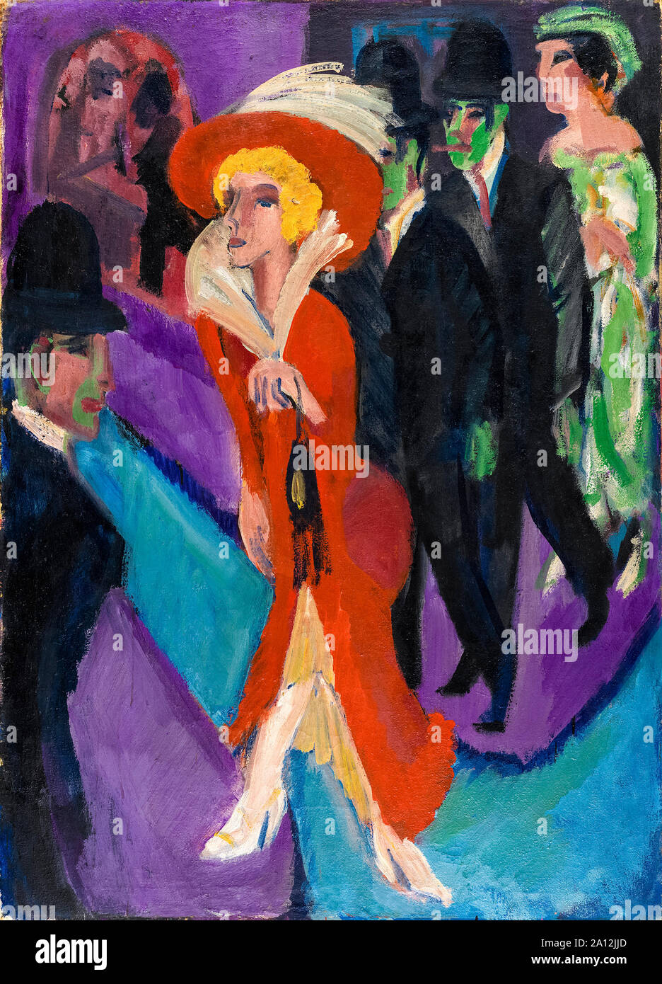 Street with red streetwalker hi-res stock photography and images - Alamy