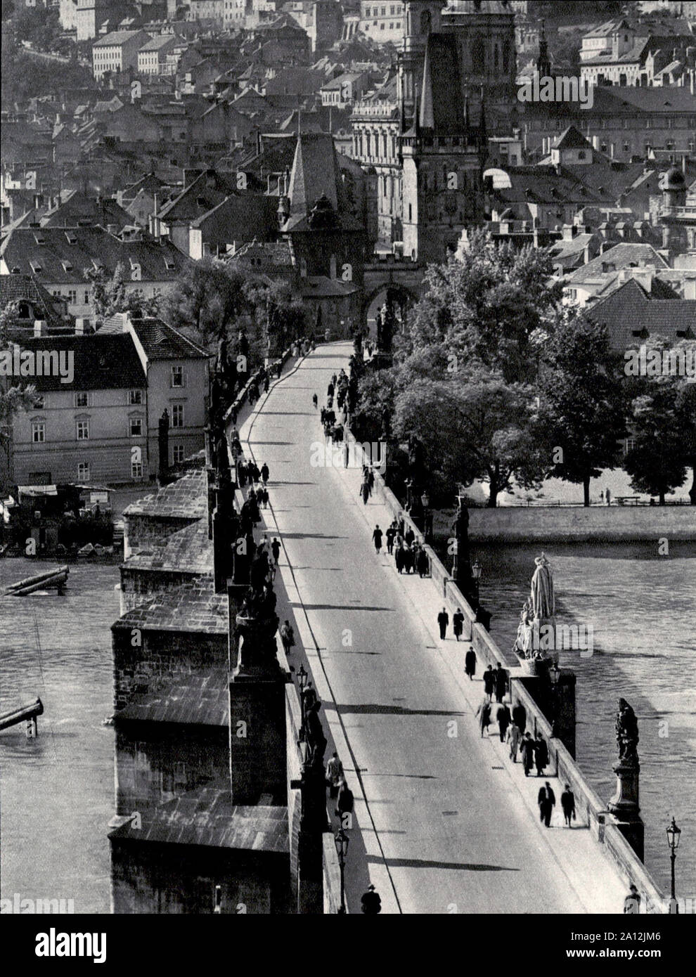 CZECHOSLOVAKIA, Prague 1961: Photograph showing architecture of prague ...