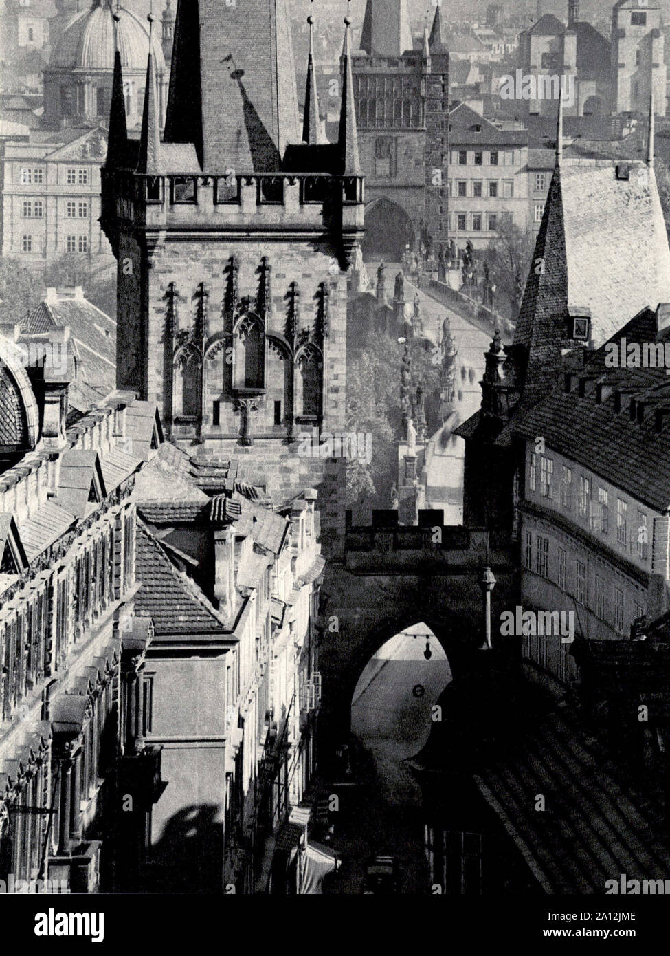 CZECHOSLOVAKIA, Prague 1961: Photograph showing architecture of prague ...
