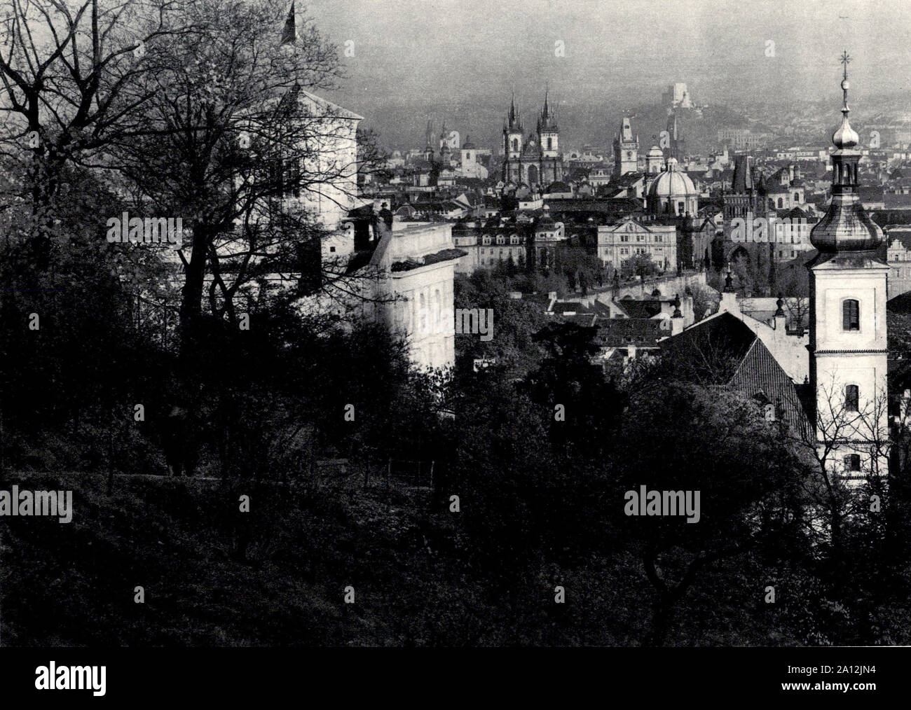 CZECHOSLOVAKIA, Prague 1961: Photograph showing architecture of prague ...