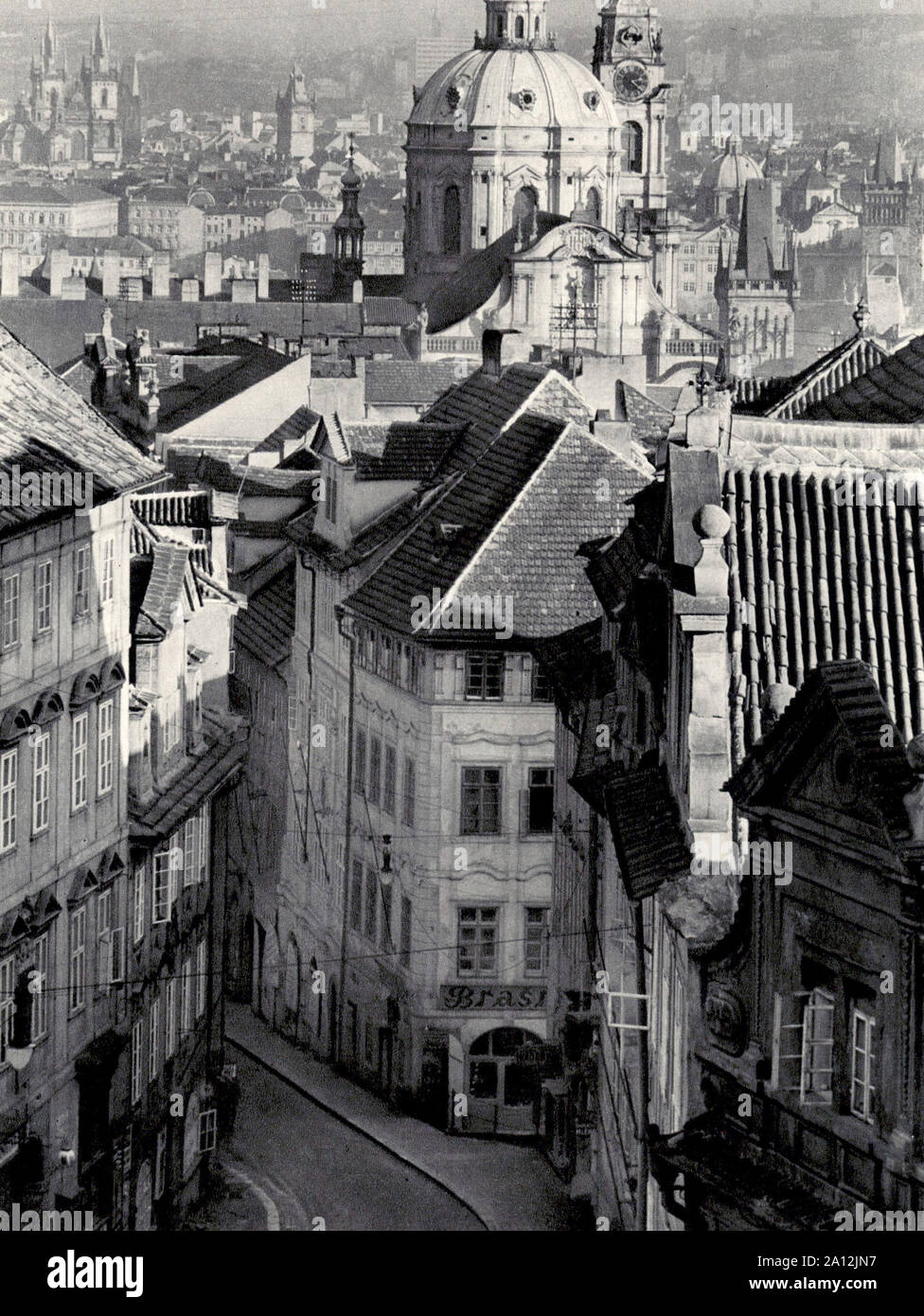 CZECHOSLOVAKIA, Prague 1961: Photograph showing architecture of prague ...