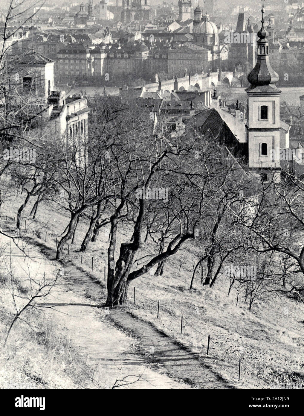 CZECHOSLOVAKIA, Prague 1961: Photograph showing architecture of prague ...