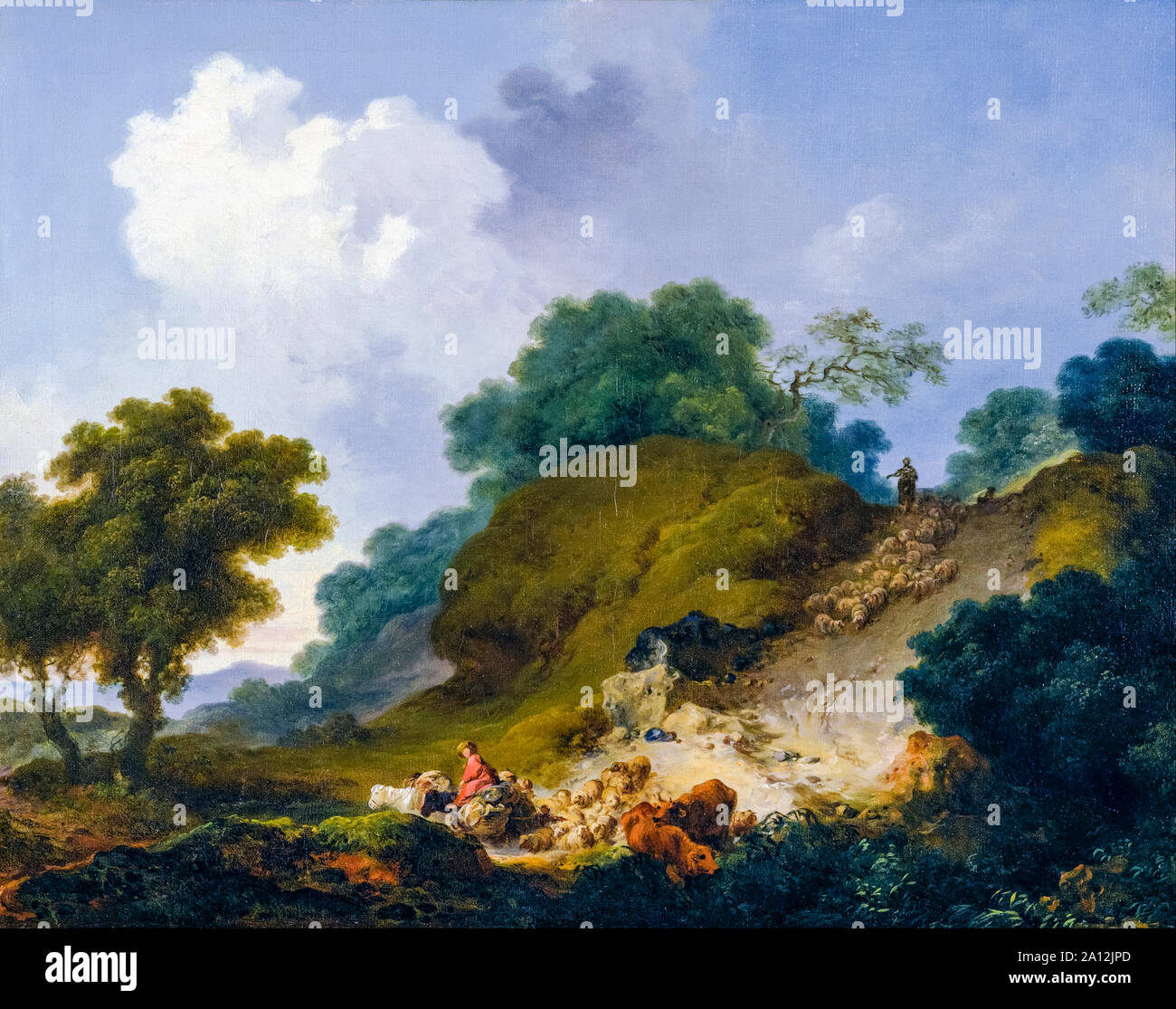 Paintings landscape rococo hi-res stock photography and images - Alamy