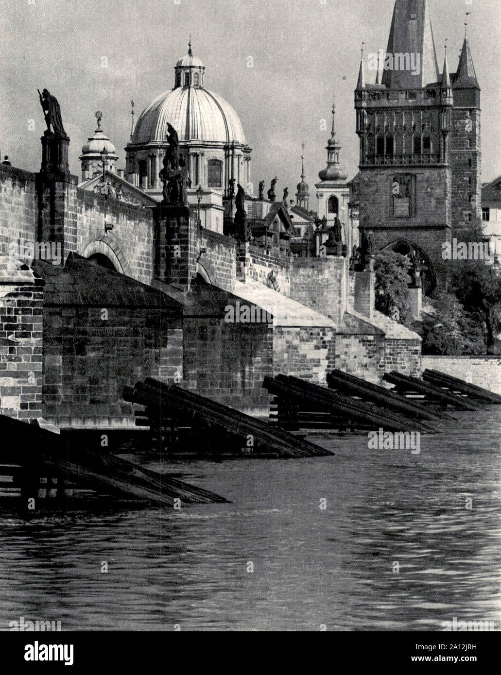 CZECHOSLOVAKIA, Prague 1961: Photograph showing architecture of prague ...