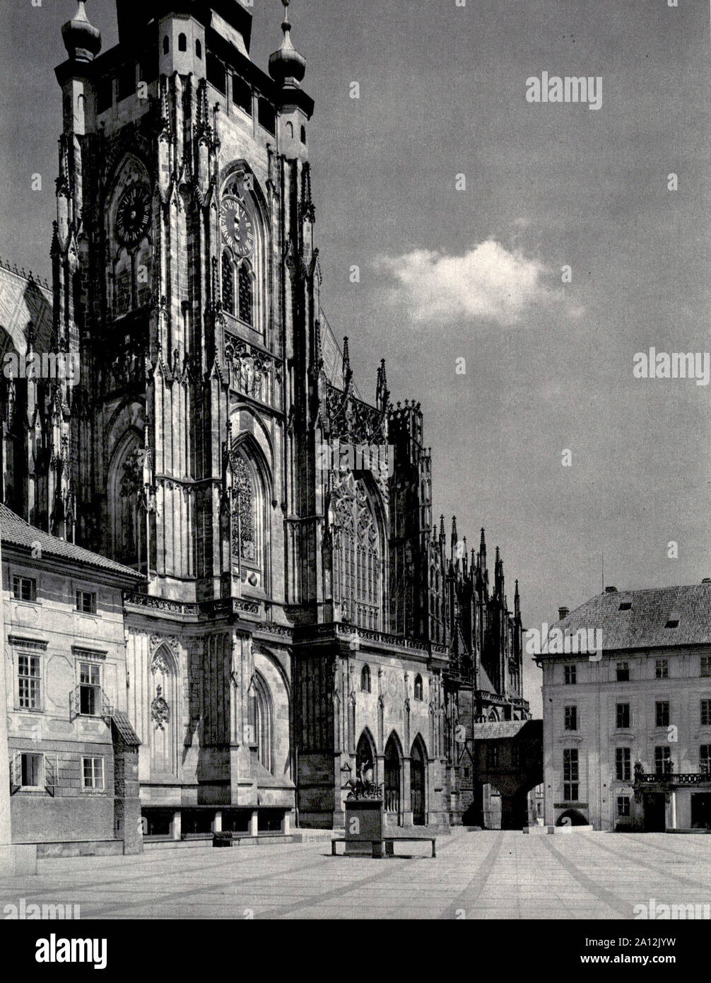 CZECHOSLOVAKIA, Prague 1961: Photograph showing architecture of prague ...