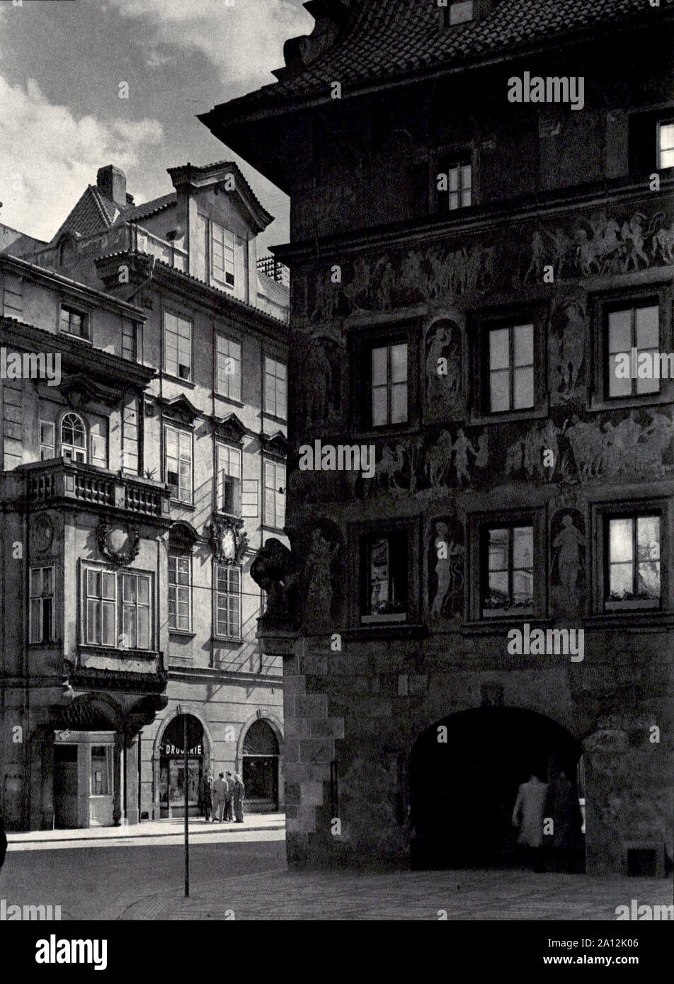 CZECHOSLOVAKIA, Prague 1961: Photograph showing architecture of prague ...