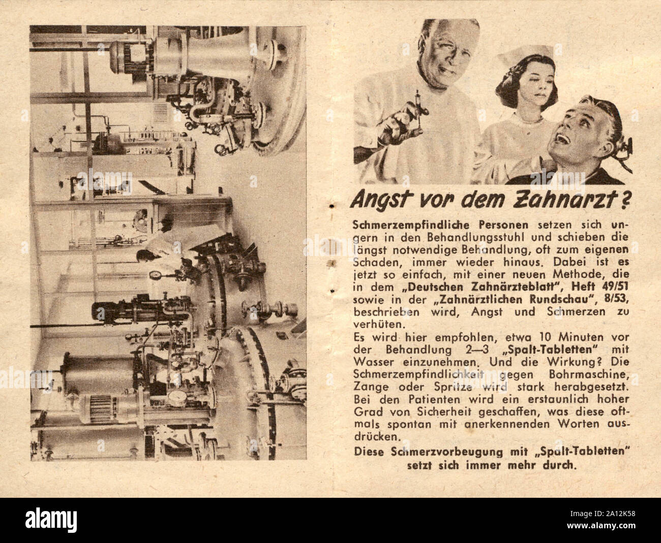 Spalt-tablet, analgesic, invented by Leo Maximilian Baginski in 1932 ...