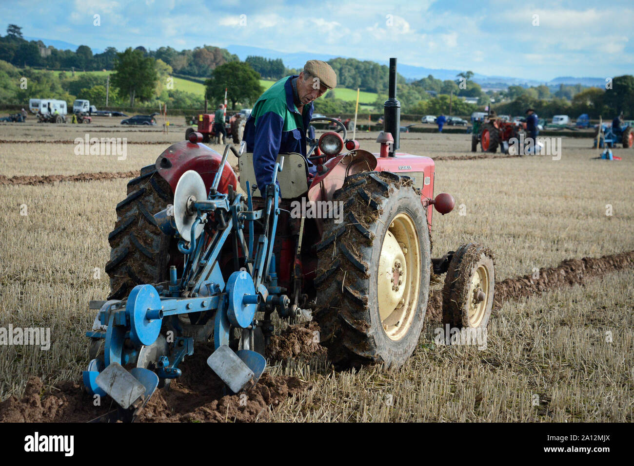 Weobley Ploughing Match - Norman Prosser from Newton St. Margarets on a ...