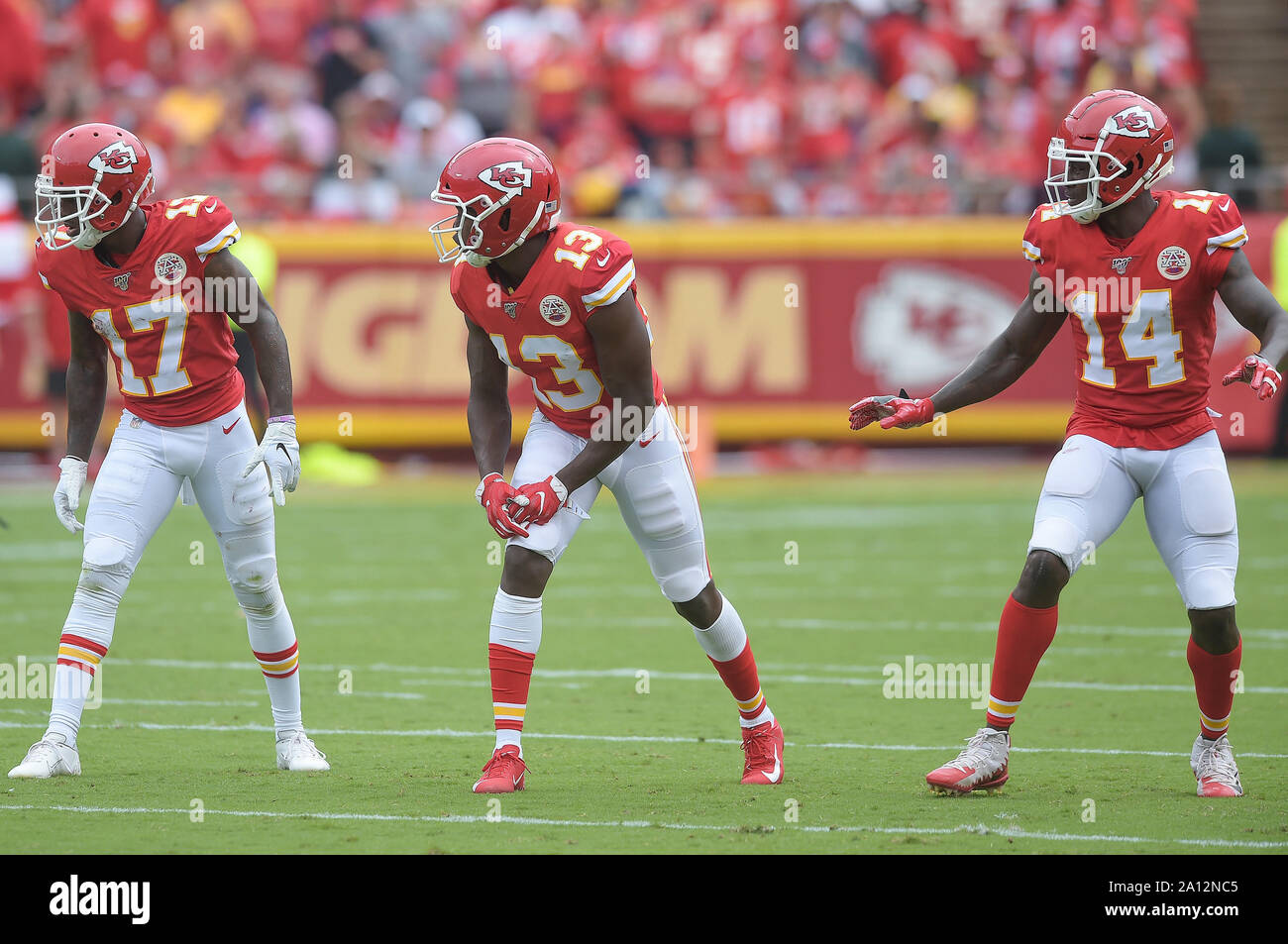 September 22, 2019: Kansas City Chiefs wide receiver Mecole Hardman (17 ...