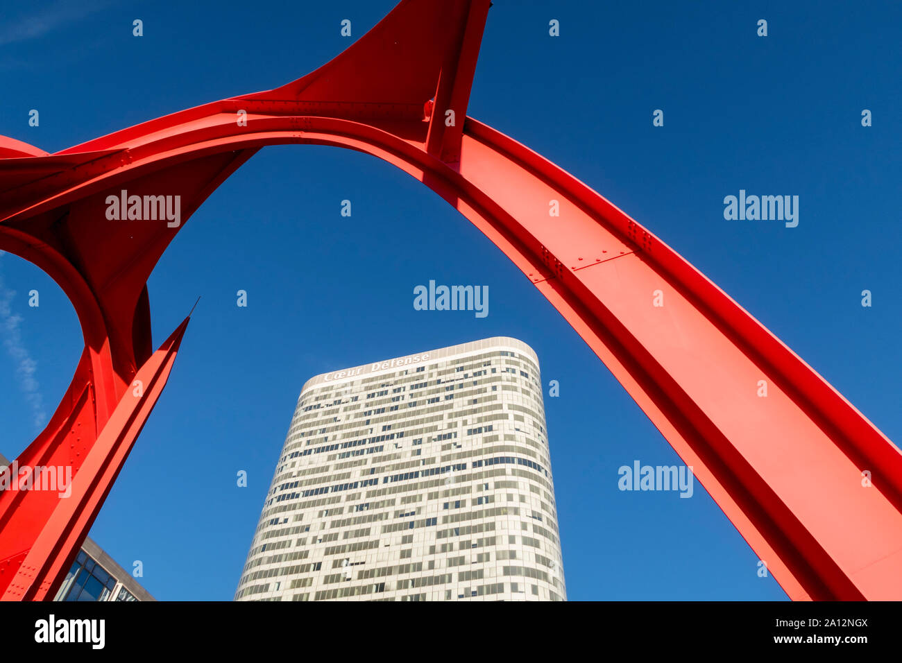 Paris, France - Sept 2, 2019: "Araignee Rouge" (Red Spider) sculpture ...