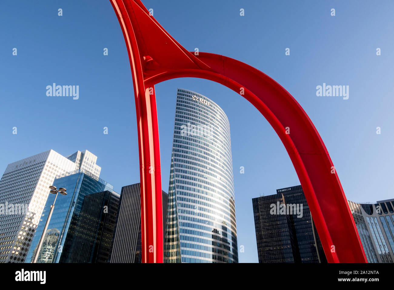Paris, France - Sept 2, 2019: "Araignee Rouge" (Red Spider) sculpture ...