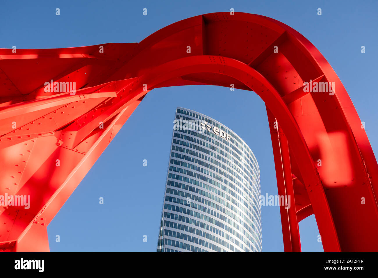 Paris, France - Sept 2, 2019: "Araignee Rouge" (Red Spider) sculpture ...