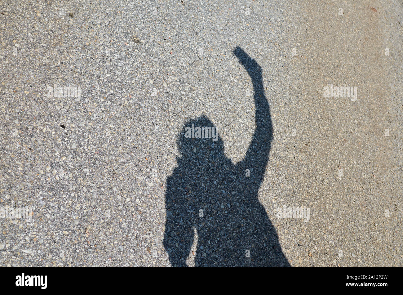 Asphalt female shadow hi-res stock photography and images - Alamy