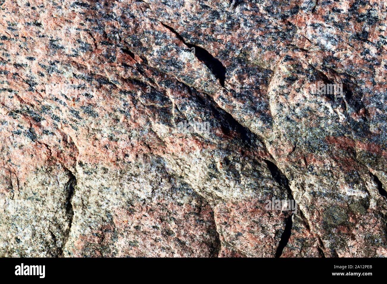 Granite stone texture in a detailed close of view in high resolution ...