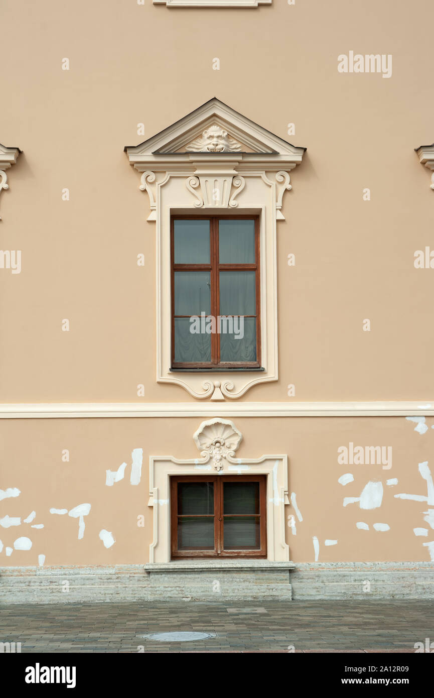 Windows of the old historic building Stock Photo - Alamy