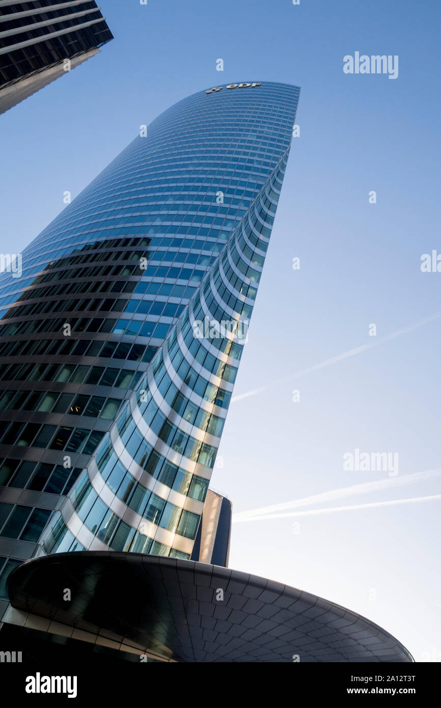 Paris, France - Sept 2, 2019: skyscrapers in financial district of La ...