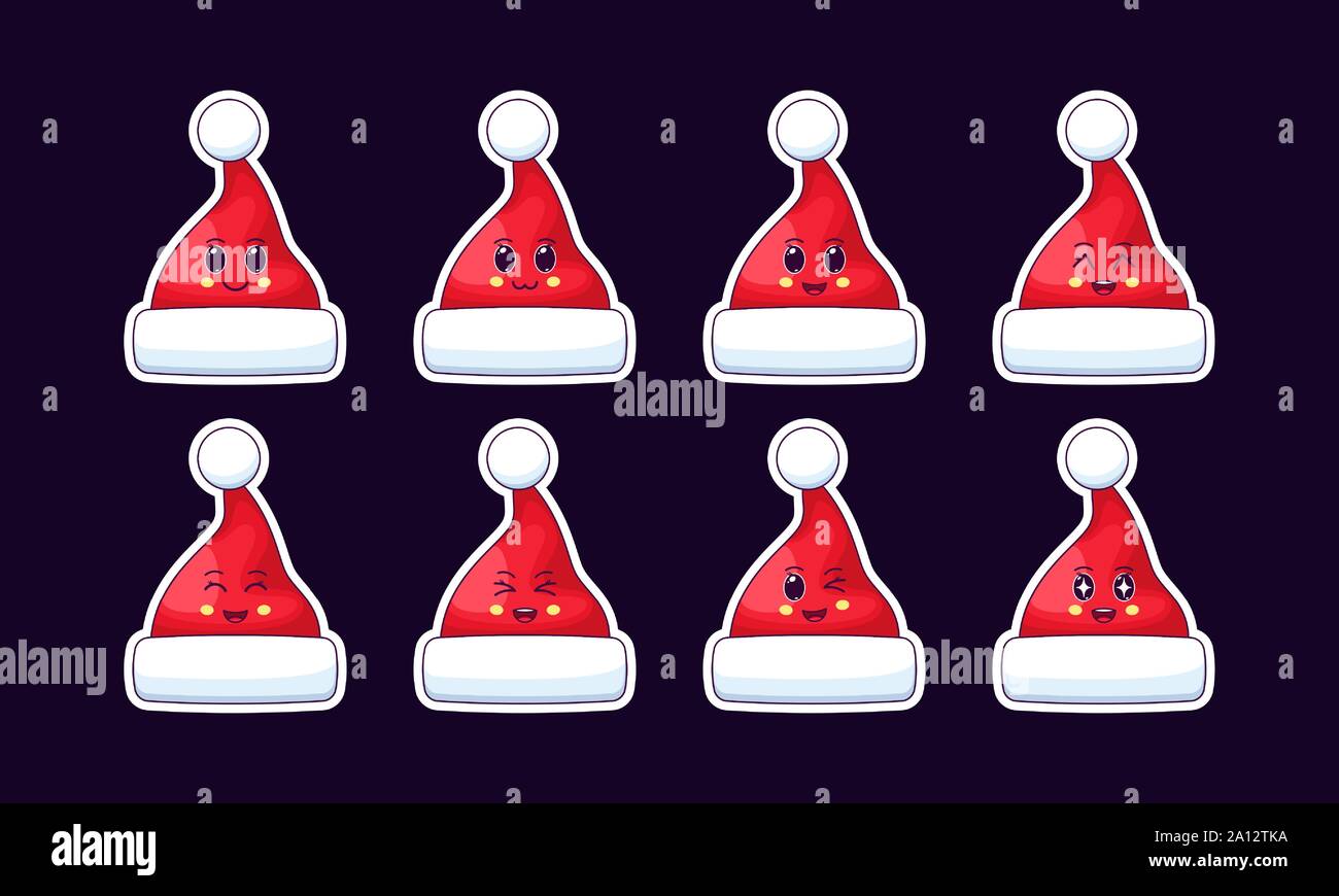 Emoticon santa claus Stock Vector Images - Alamy