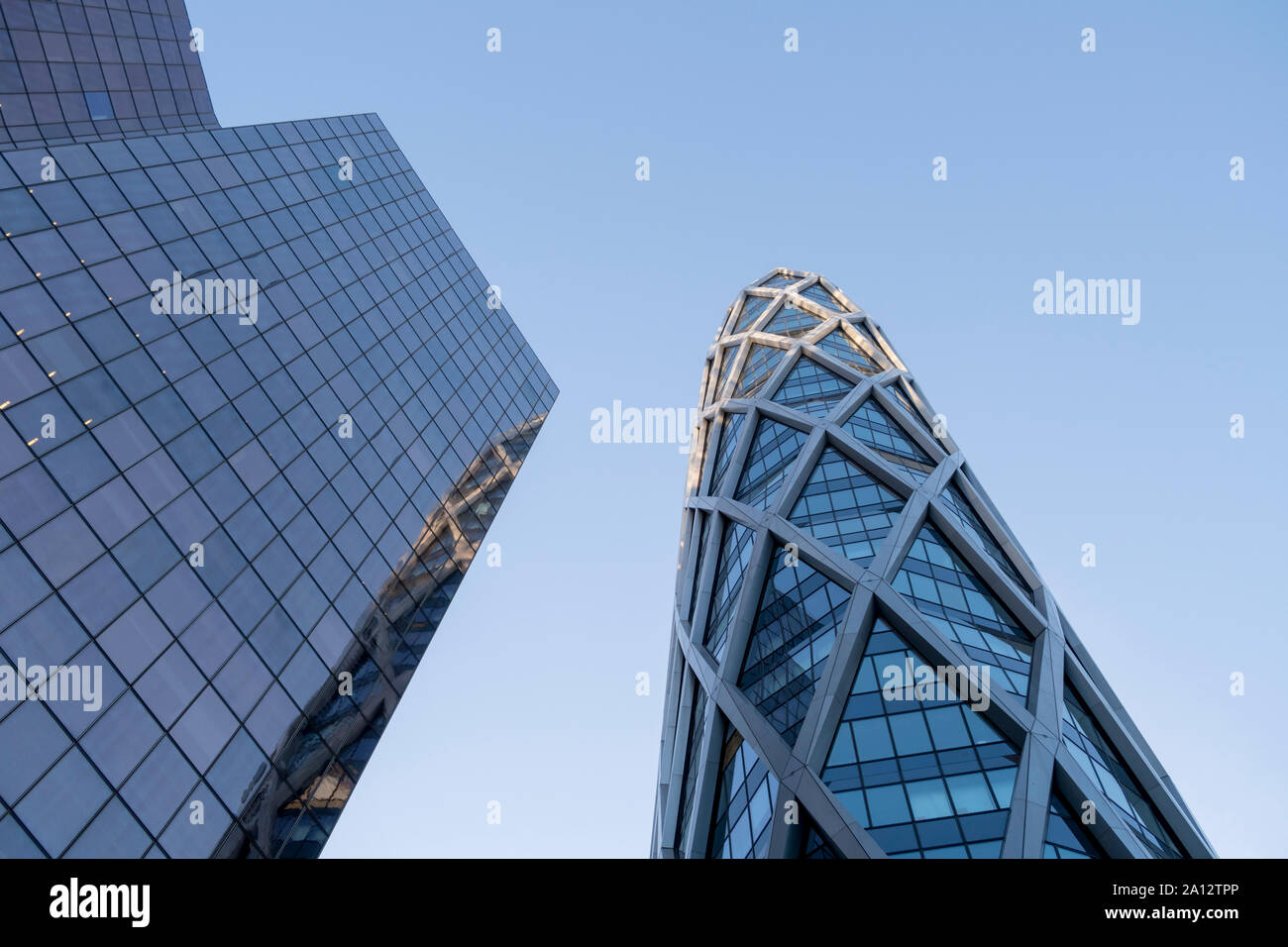 Paris, France - Sept 2, 2019: skyscrapers in financial district of La ...