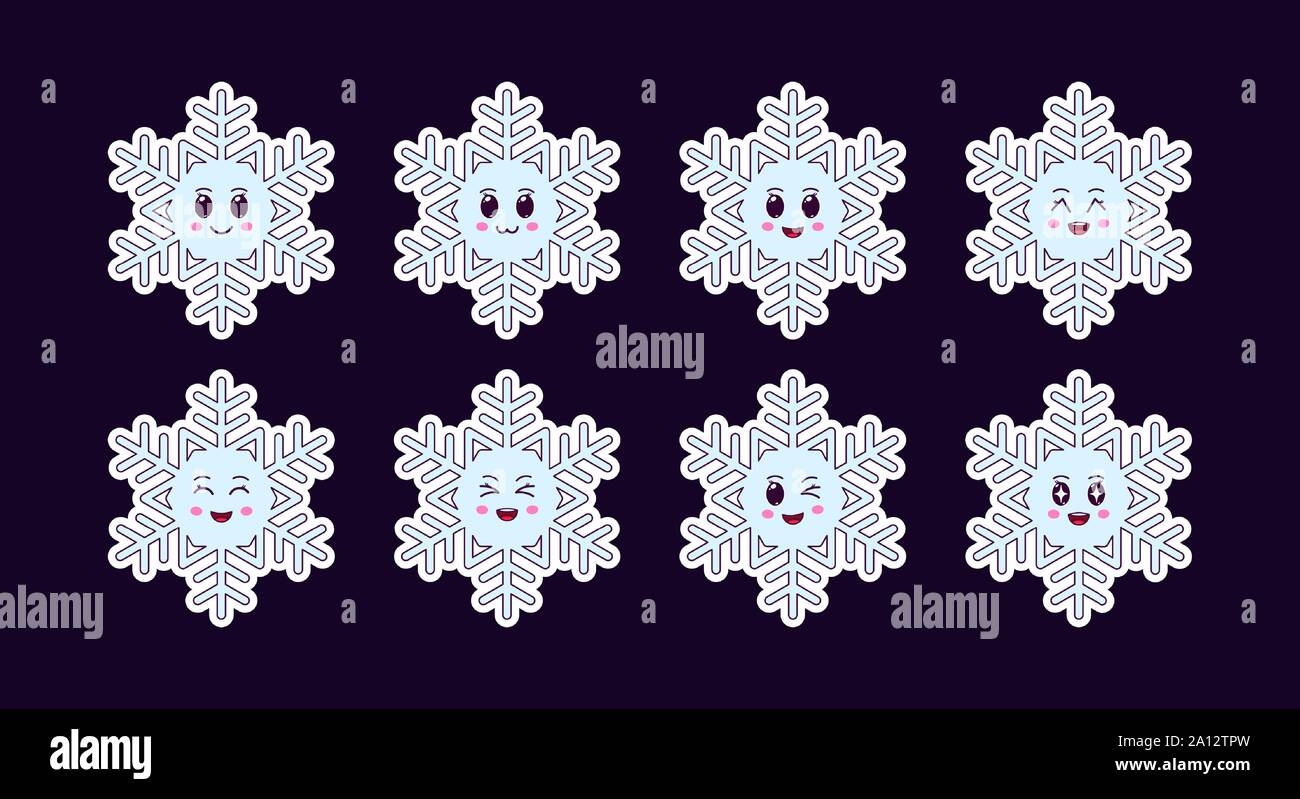 Emoticon snowflake hi-res stock photography and images - Alamy