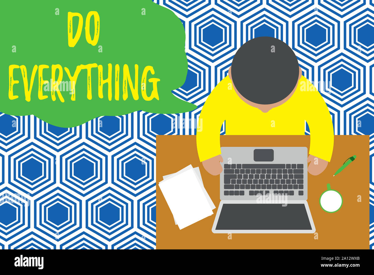 Text sign showing Do Everything. Business photo showcasing Jack of All ...