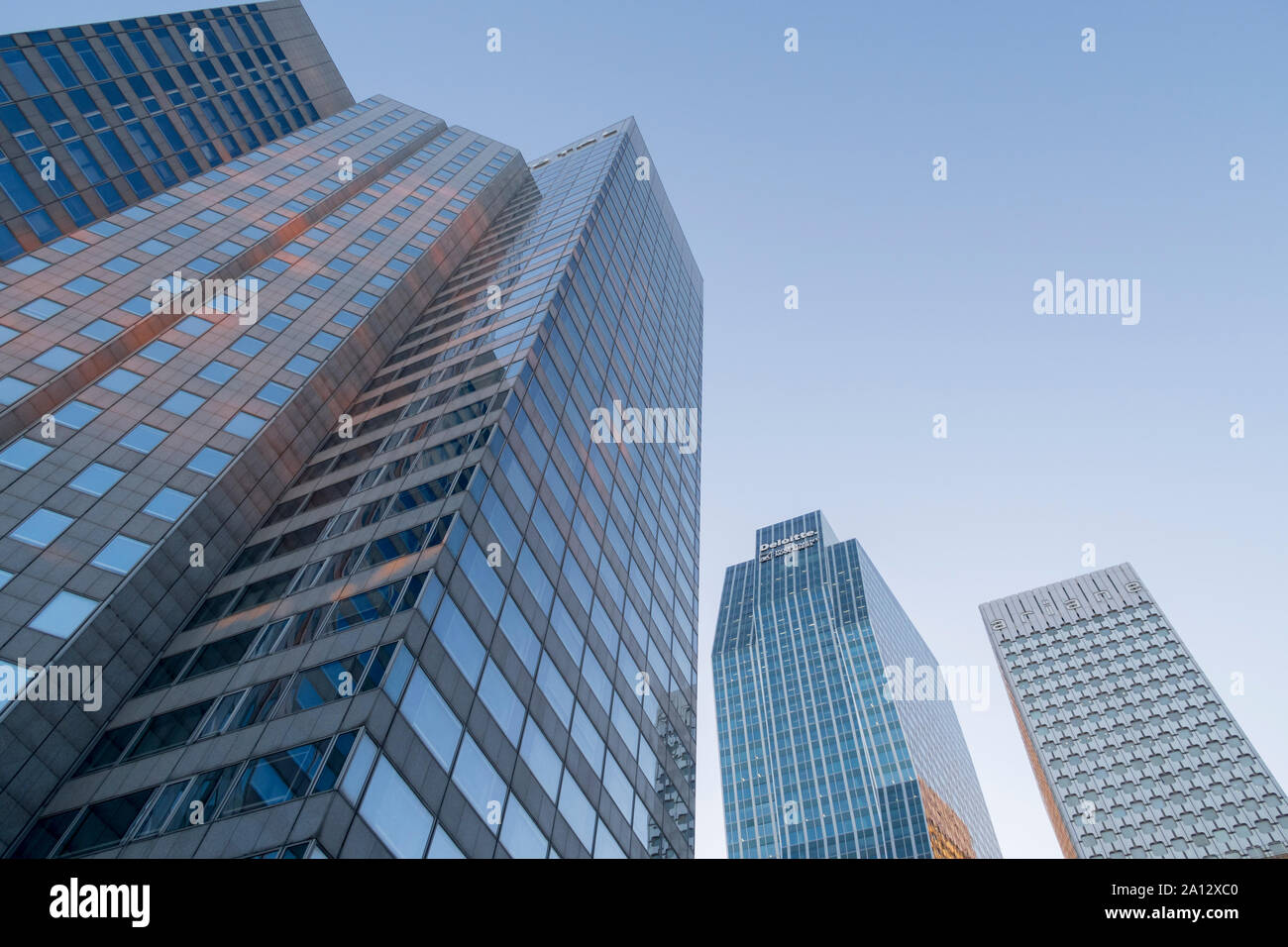 Paris, France - Sept 2, 2019: skyscrapers in financial district of La ...