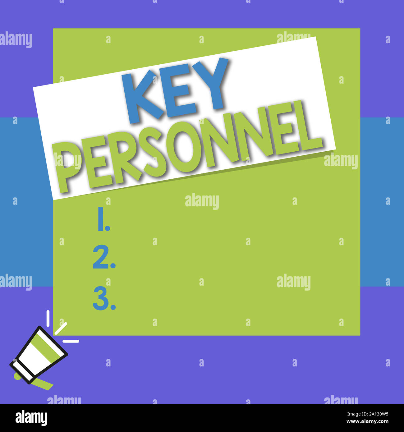Conceptual hand writing showing Key Personnel. Concept meaning Program ...