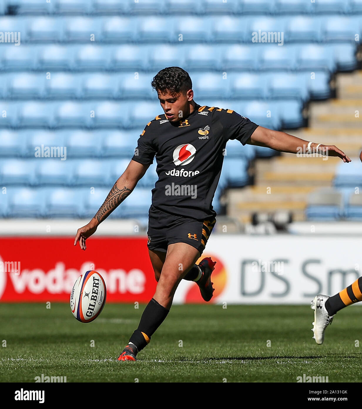 21st September 2019, Coventry, England. Premiership Rugby Cup, Wasps ...